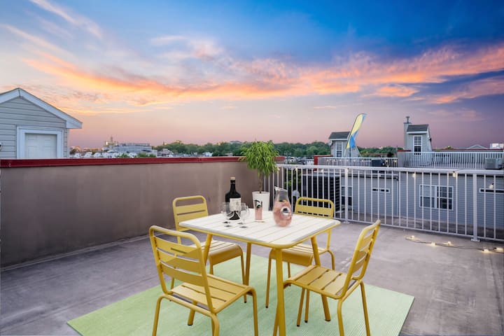 New Tropical Oasis W Rooftop Views, Mins To Harbor - Baltimore, MD