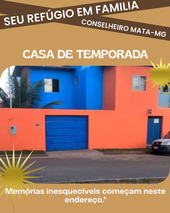 Casa Familiar 
1 Km Da Cachoeira Das Fadas - Corinto