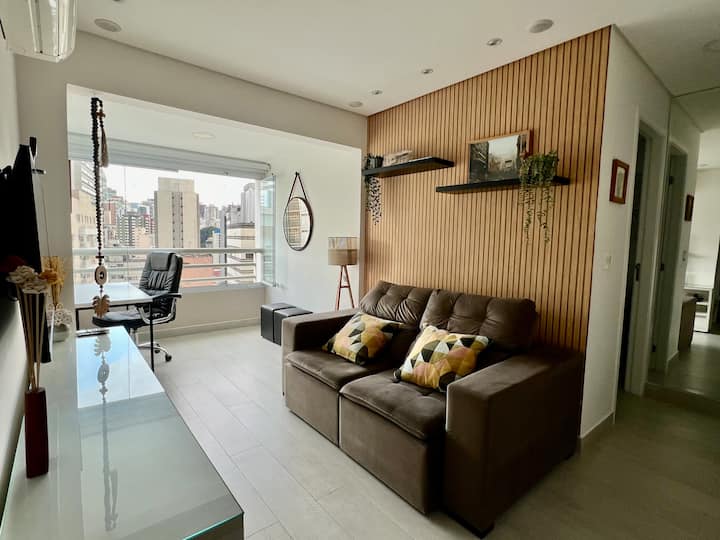 Apto Completo Com Home Office E Vista Panorâmica - São Paulo