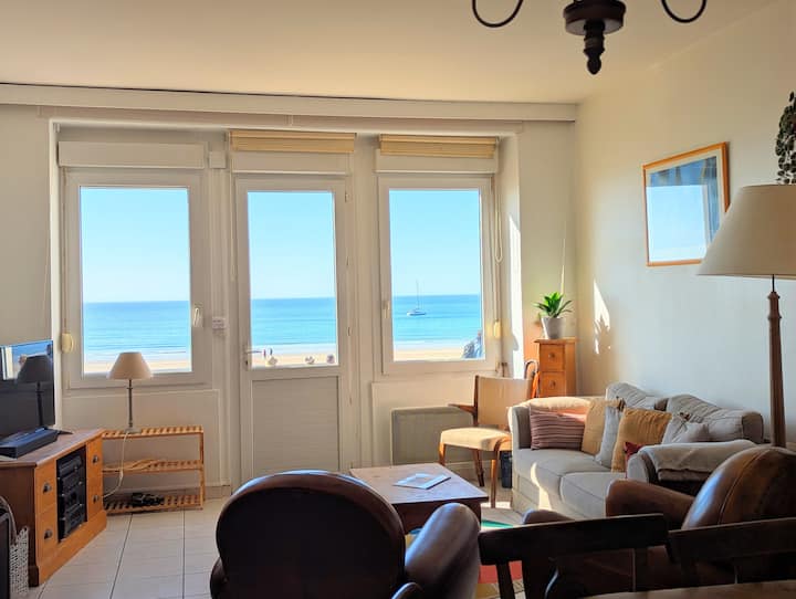 Maison Face à La Plage Pléneuf -Vue Mer- Jardin - Erquy