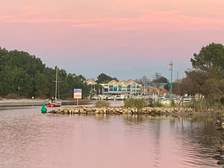 Studio Vue Sur Le Lac Et Le Port - Lac d'Hourtin