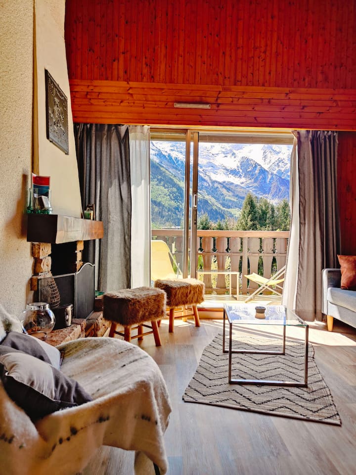 Agréable Appartement Avec Vue Massif Du Mt Blanc - 샤모니