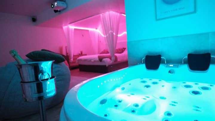 Luxueux Spa Romantique Avec Jacuzzi - Charenton-le-Pont