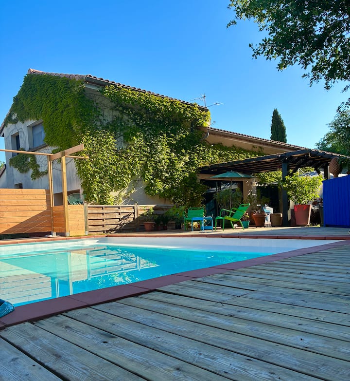 Maison Climatisée Dans La Verdure - Crest