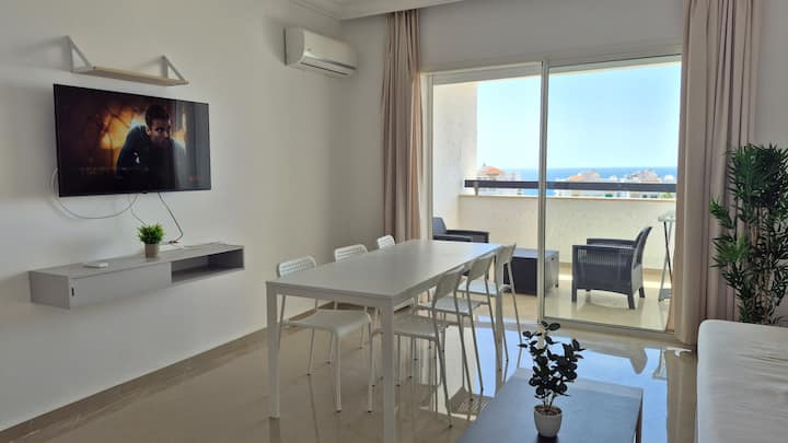 Appartement Calme Vue Magnifique Sur Océan Et Golf - Asilah