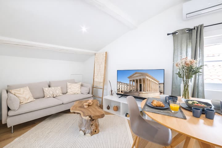 Le Belvédère Nîmois Véranda & Vue Toits Clim - Nîmes