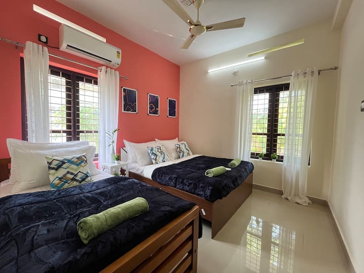 Cliff Haus 2: 3 Min South Cliff- Luxurious Ac 2bhk - Varkala
