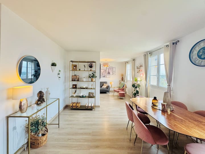 Grand Appartement Cosy Rer à Pied Paris 15min - Saint-Gratien
