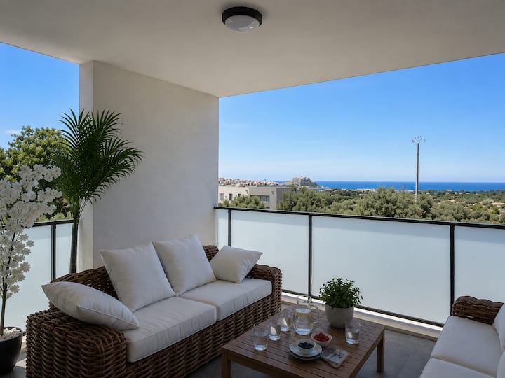 Appartement Avec Vue Imprenable Sur La Baie De Cal - Calvi