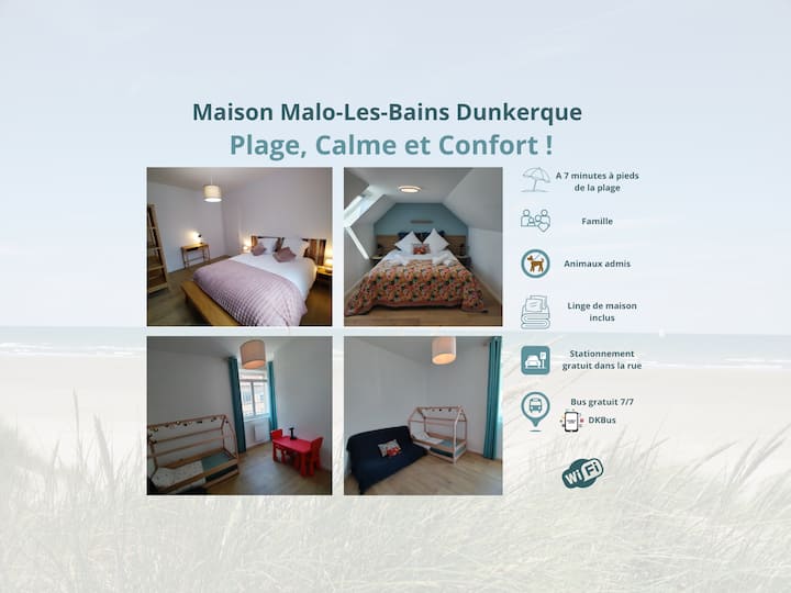 ! Maison Dunkerque : Calme, Proche Plage De Malo ! - Malo-les-Bains