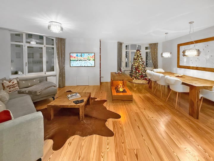 Appartamento Di Lusso Alpino, Centro St. Moritz - Samaden