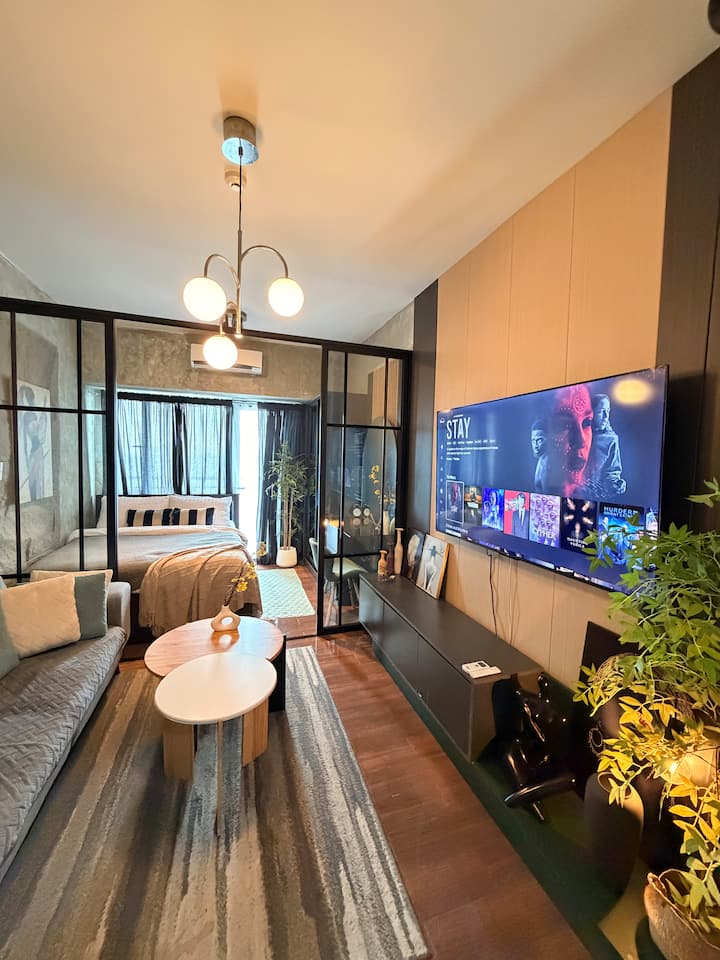 Modern Industrial 1br With Balcony And Fast Wifi - Makati