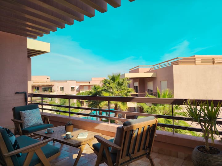 Luxury Stay With Pool View On Main Road Med Vi - Marrakesh