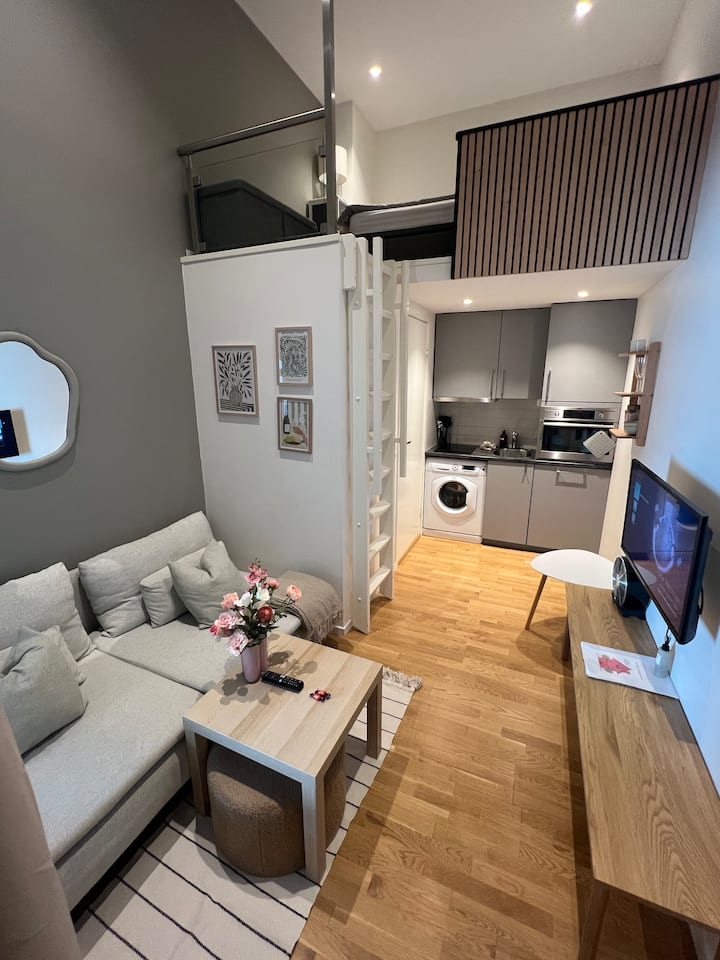 Stylish Studio/parking & Smart Tv – Prime Location - Kaupanger
