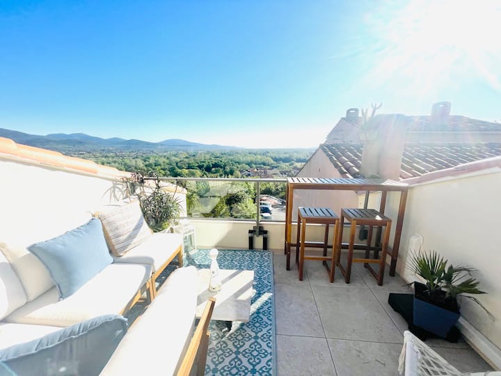 Charmant Duplex Vue Mer Cogolin - Cogolin