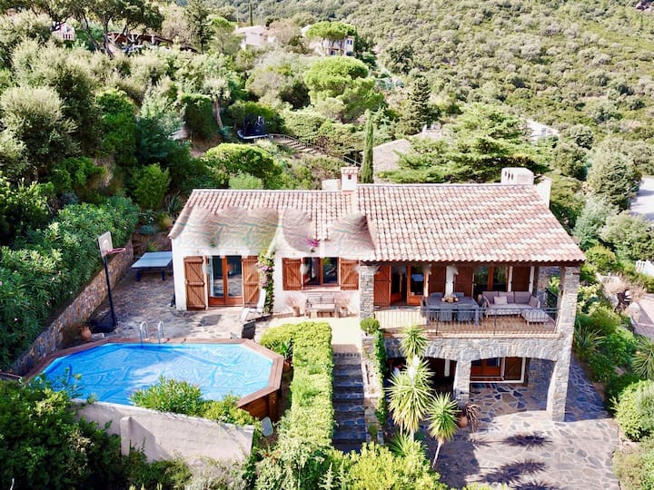 Charmante Villa 10/14p Jolie Vue Mer Et Collines - Hyères