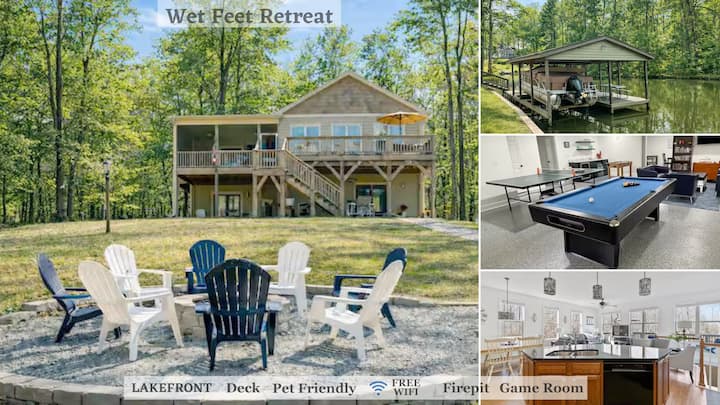 4br/4.5ba, Screened Porch, Deck, Game Room & More! - ガストン湖