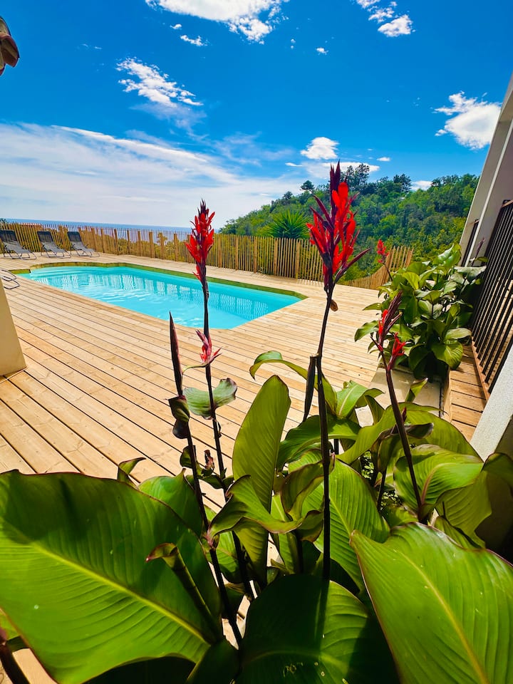 Villa Mare è Machja Avec Piscine Et Vue Mer - Corse-du-Sud