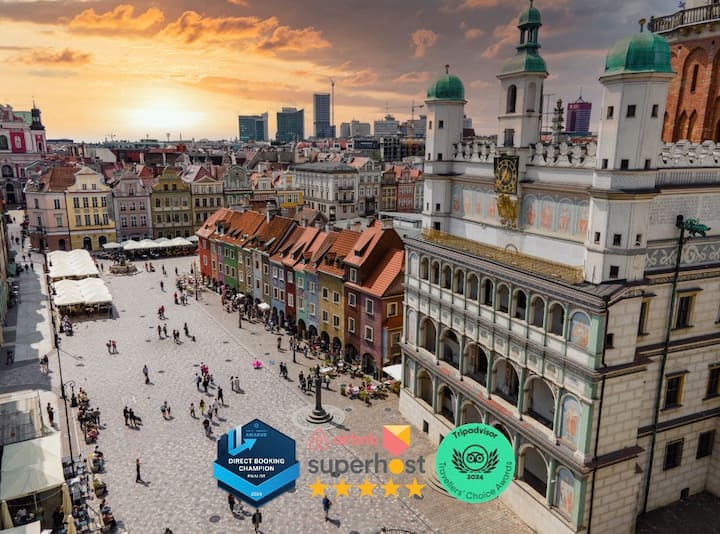 Old Town Apartment | Air, Parking & Smart Tv - Poznań