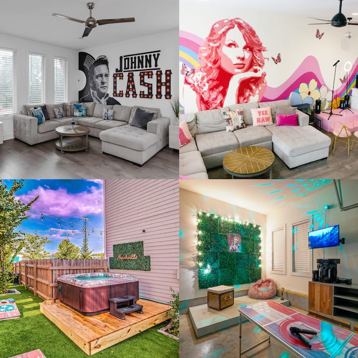 Sidebyside-10min To Dt-17bed-karaoke/hottub/pooltb - Nashville, TN