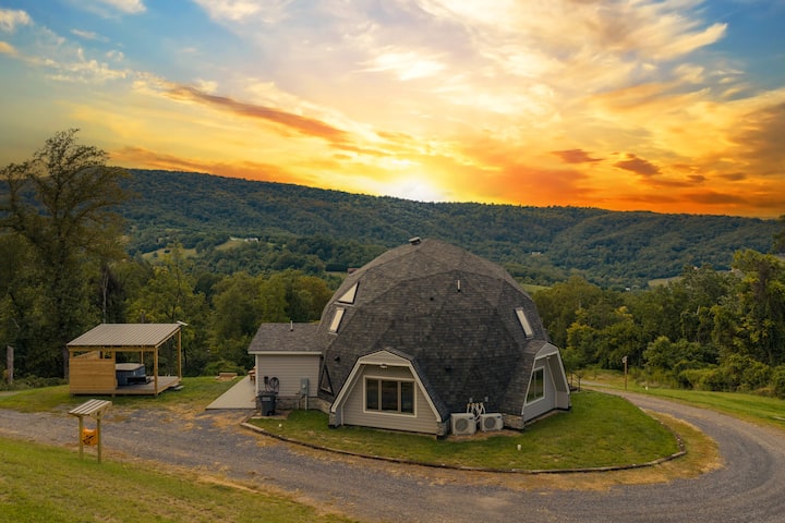 Geodesic Dome~8 Acres~mountain Views From Hot Tub! - 프론트 로열