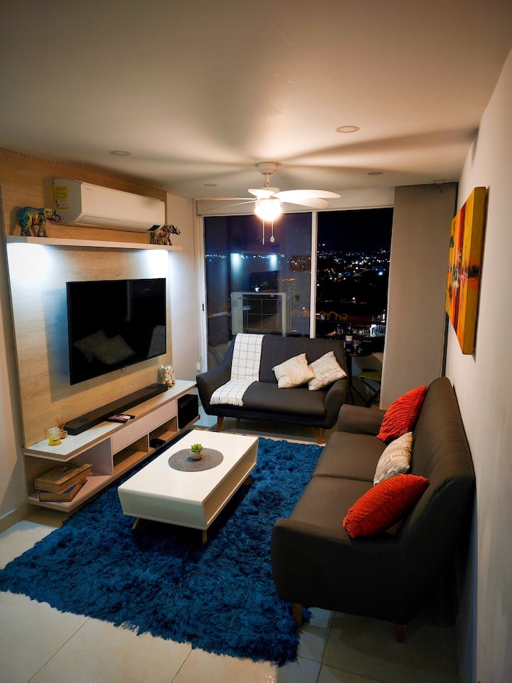 Apto Moderno 3 Hab+siempreagua+central+a/c+parking - Villavicencio