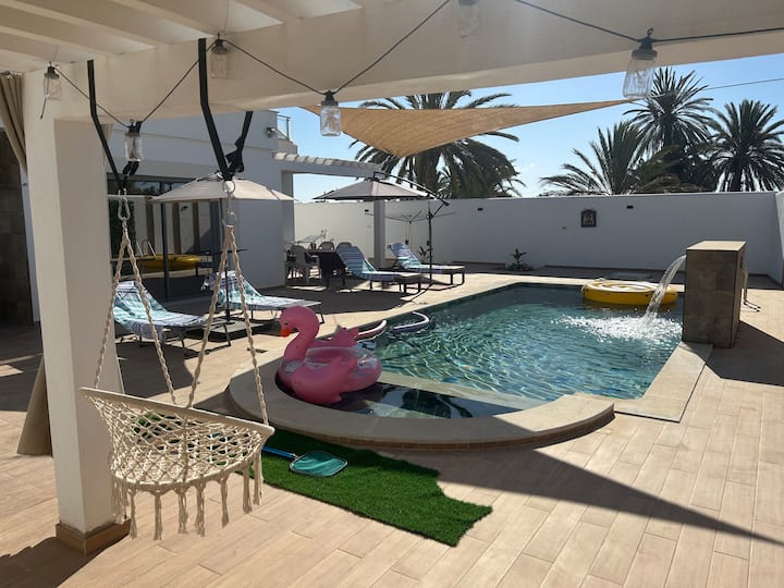 Grande Villa+piscine Route Du Phare - Djerba