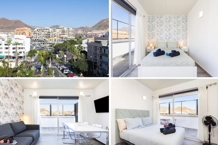 3 Min Beach I Terrace I Penthouse I Remote Work - Los Cristianos