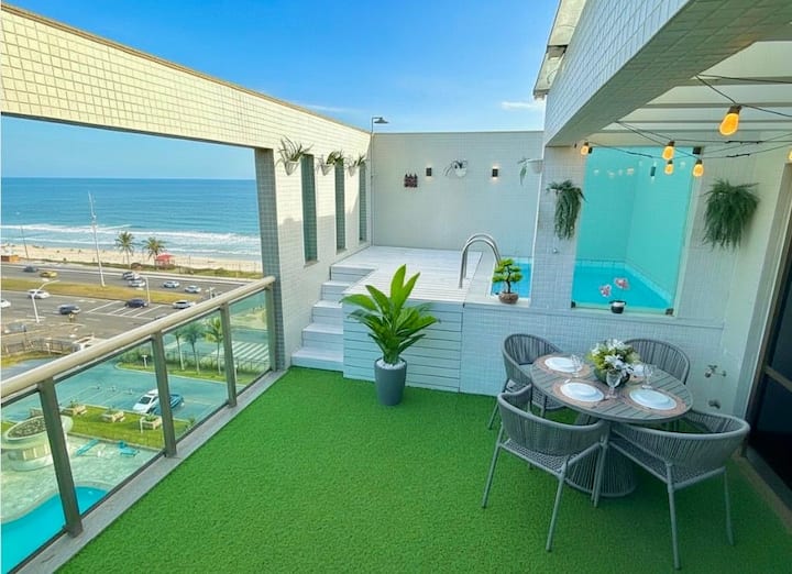 Luxury Beachfront Penthouse: Pool & Amazing Views - Rio de Janeiro