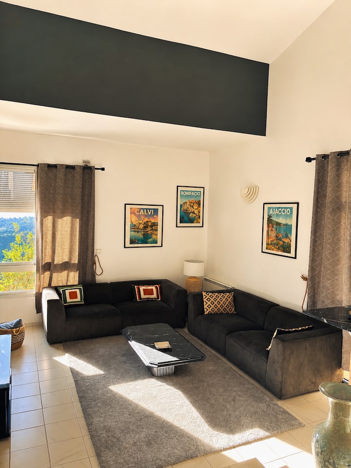 Maison Contemporaine Avec Vue Sur La Mer - Corse