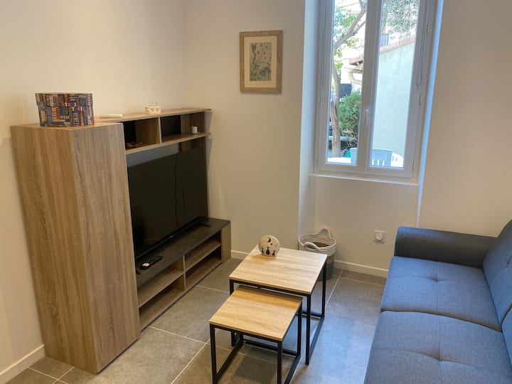T2 Rez-de-jardin Clim,terrasse Privée Prox Tamaris - La Seyne-sur-Mer