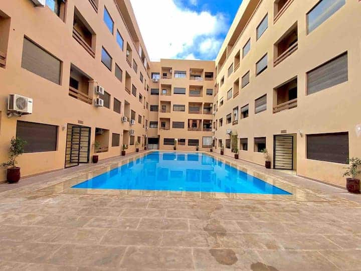 Apparemment Luxueux Piscine Et Parking à Guéliz - Marrakech