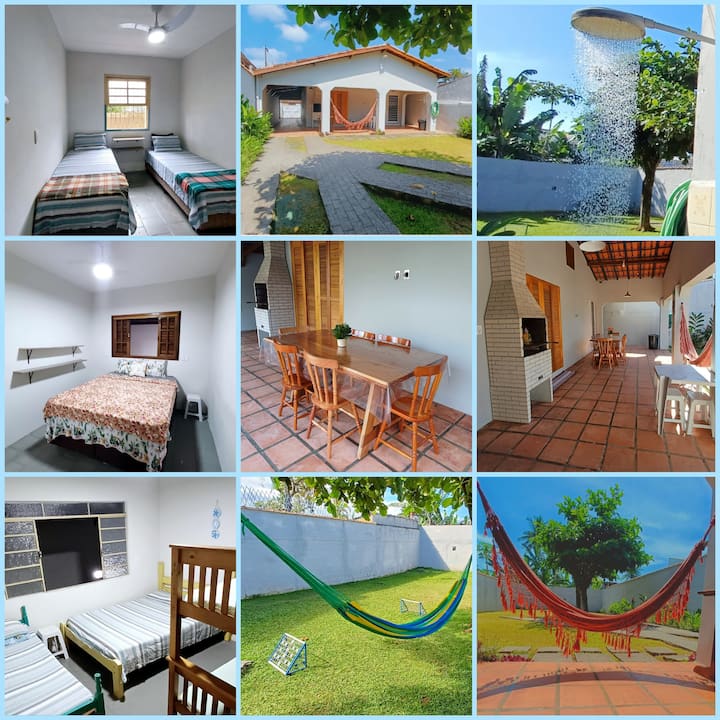 Casa Perto Da Praia Com Churrasqueira E Garagem - Ubatuba