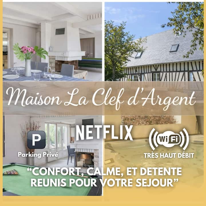 La Clé D’argent Jacuzzi Jardin Billard - Jumièges