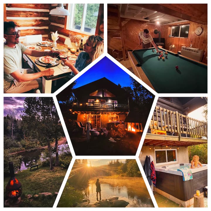 Chalet Traditionnel + Pool Table+spa - Laurentides