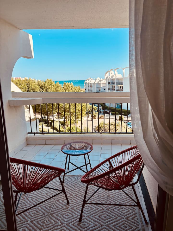 Studio Grande Motte Vue Mer Parking Clim Netflix - La Grande-Motte