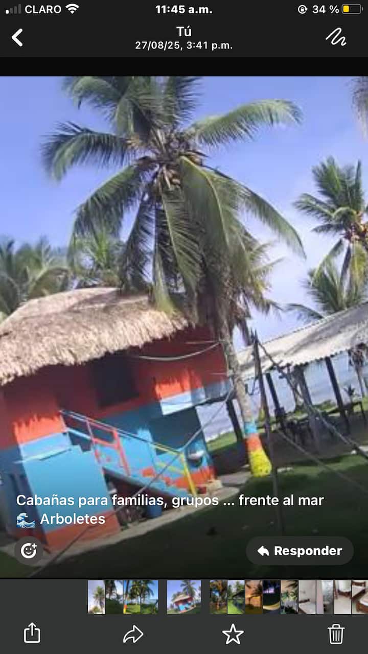 Cabaña Frente Al Mar , Arboletes - Arboletes