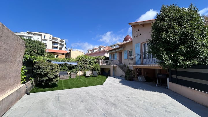4p En Villa Au Calme Avec Jardin - Entrée Privée - Plage des Bouches du Loup