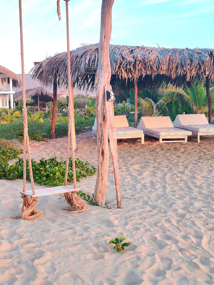 Cabaña Salida Privada Directa Al Mar Wi Fi Potente - Máncora