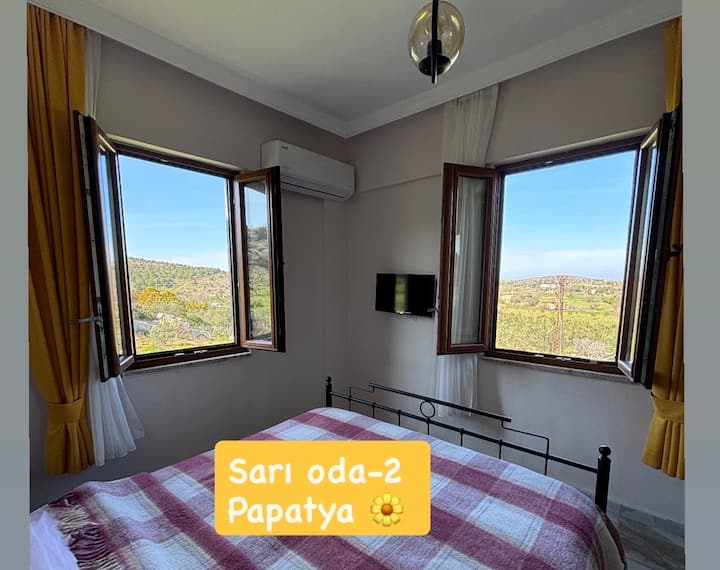 Muhteşem Manzaralı Zeus Kırevi& Kahvaltı Sarı Oda - Bozcaada