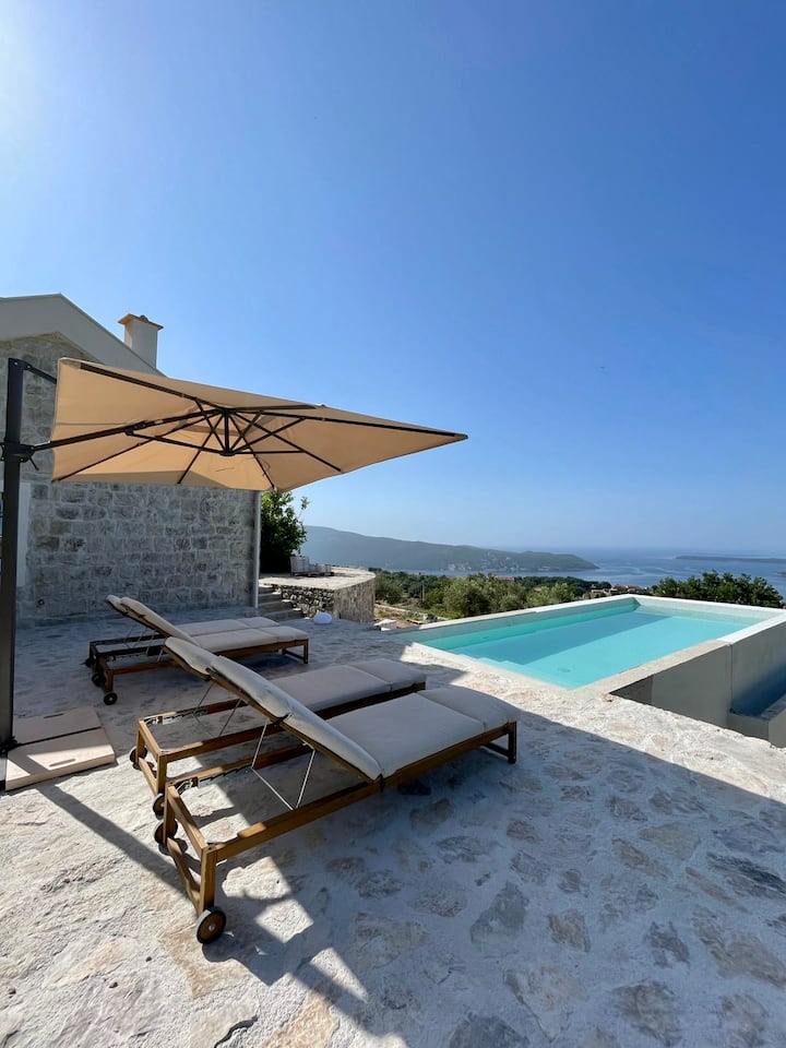 Exklusives Steinhaus Am Meer Mit Infinity Pool - Monténégro