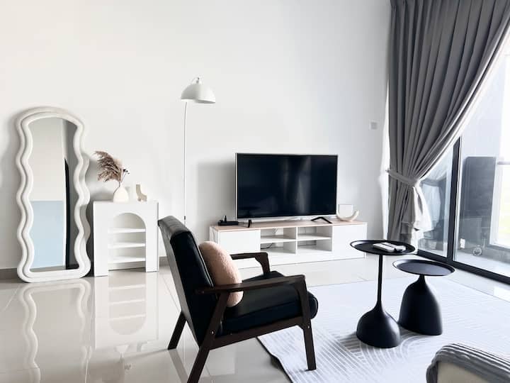 5 Min Sunway Nordic Designer Home 3br 7pax - Petaling Jaya