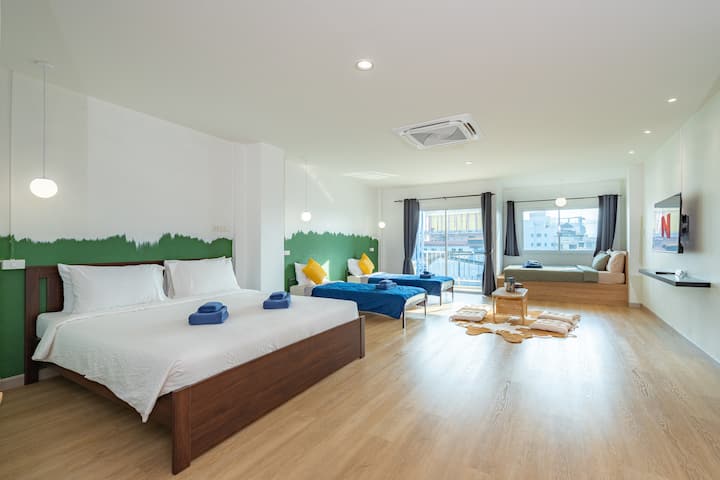 Family Room For 6pax Near Leegarden 5 Mins Walk - Hat Yai