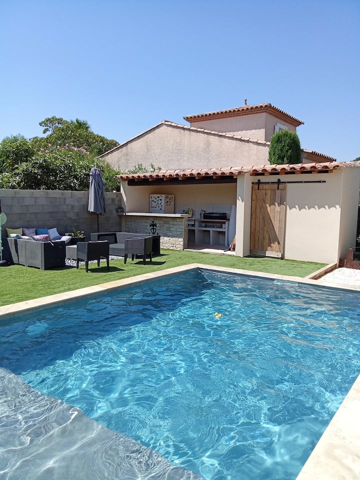 Villa Avec Piscine Au Calme. - Hérault