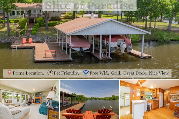 Great Dock, Kayaks, Pet-friendly, Views, Comfy - Lake Gaston