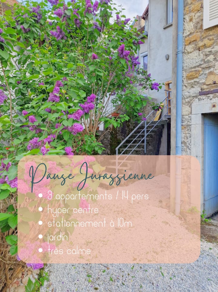 Ensemble 3 Appartements, 14 Pers, Jardin, Centre - Lons-le-Saunier
