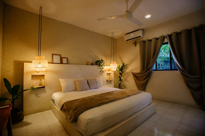 Hab Con Cama King Y Balcón/ Tulum Centro - Tulum