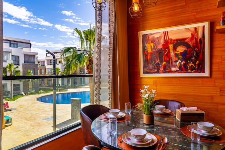 Luxueux Appartement Hivernage Vue Piscine - 아가디르