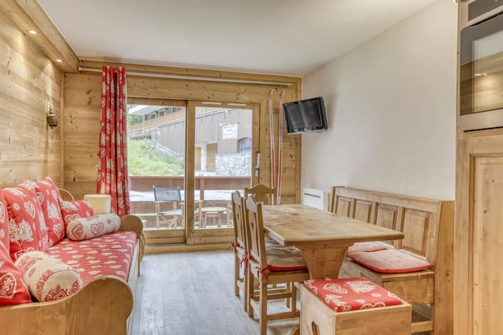 Appart 4/5p Mottaret, Ski Aux Pieds, Parking Inclu - Méribel