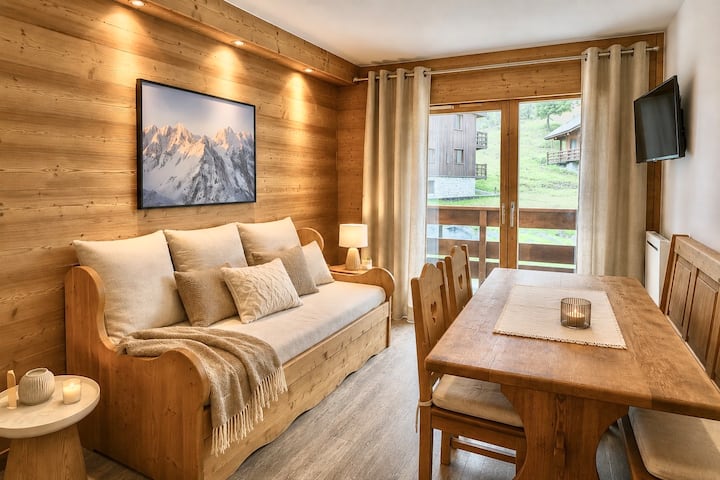 Appart 4p Mottaret, Ski Aux Pieds, Parking Inclu - Méribel